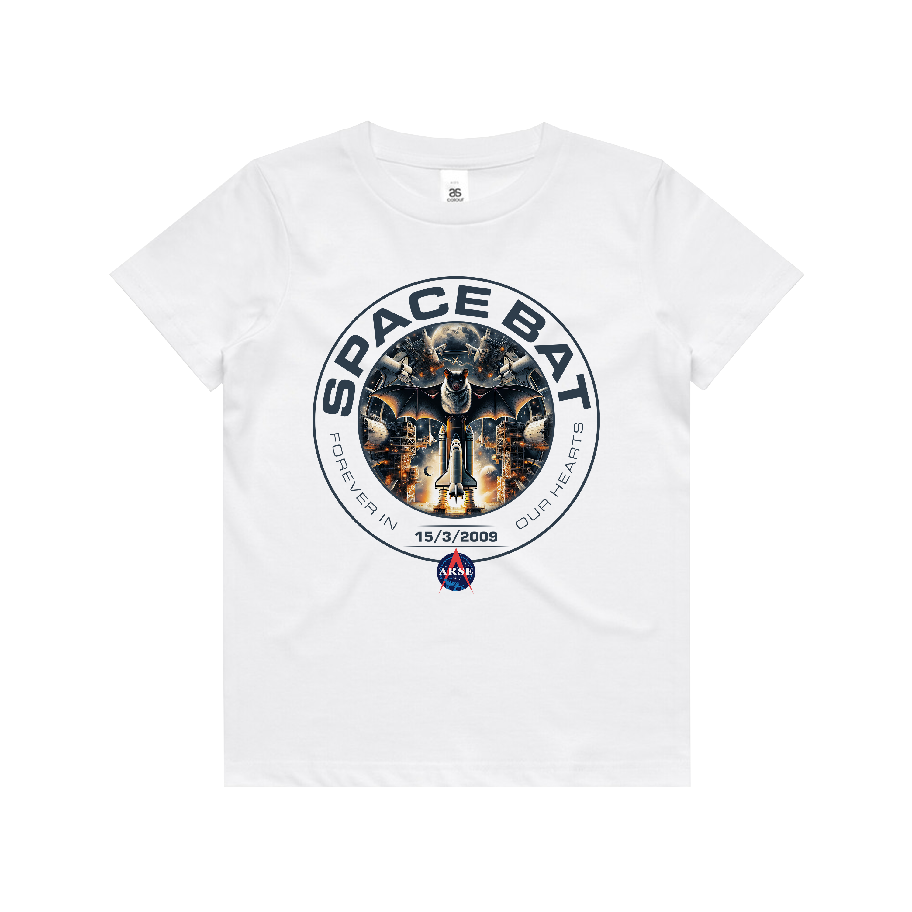 Space Bat Kids Tee White [15 YEAR ANNIVERSARY EDITION] – Australian ...