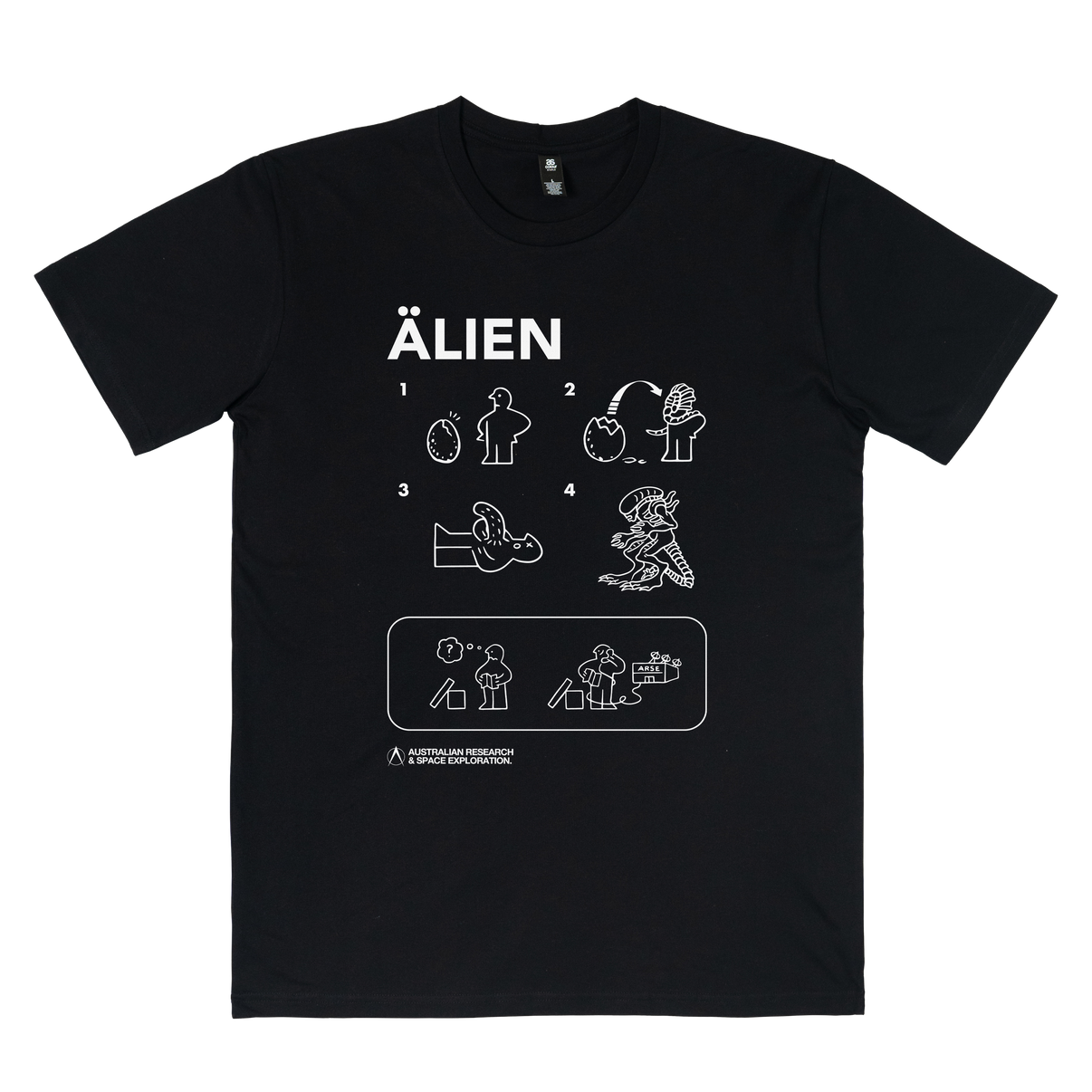 Ikea Alien Tee Black – Australian Research & Space Exploration