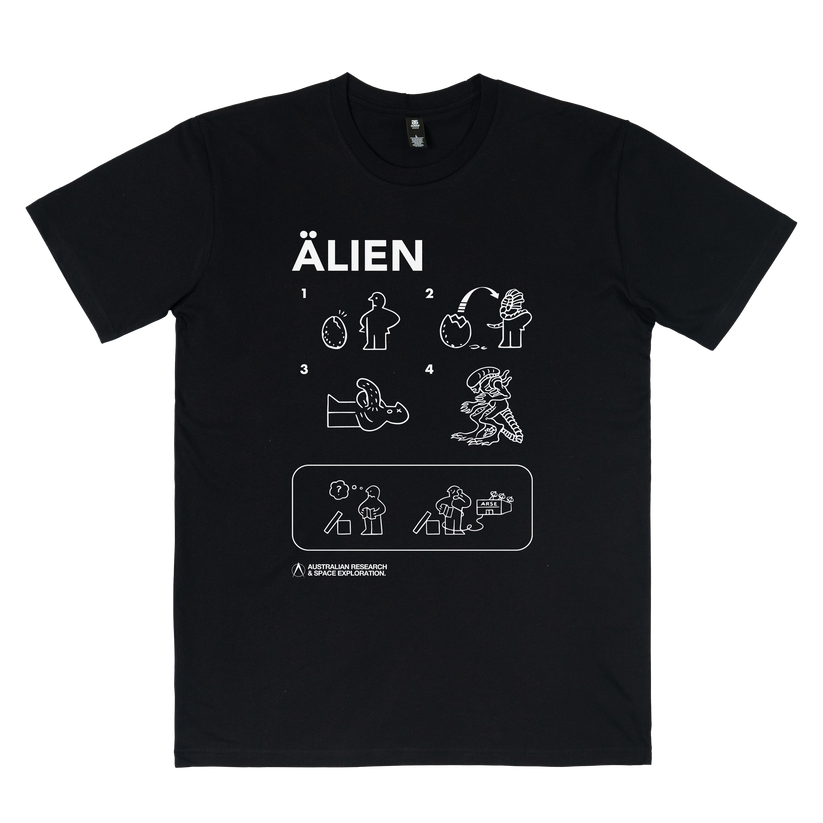 Ikea Alien Tee Black – Australian Research & Space Exploration
