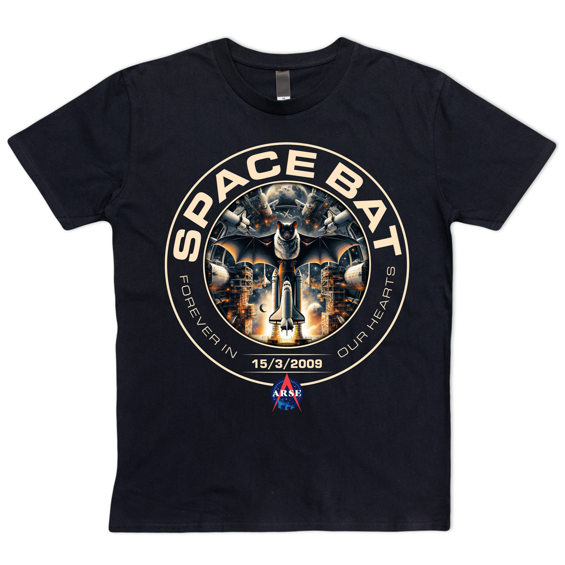 Space Bat Tee Black [15 YEAR ANNIVERSARY EDITION] – Australian Research ...