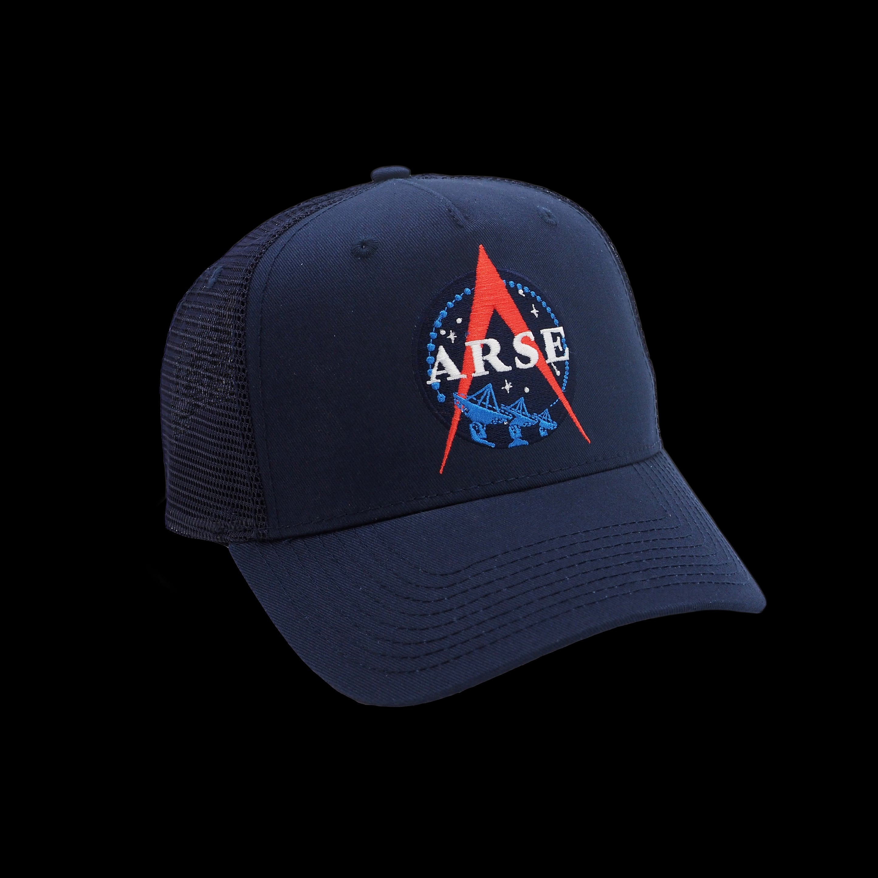 Launch Trucker Hat - Navy – Australian Research & Space Exploration